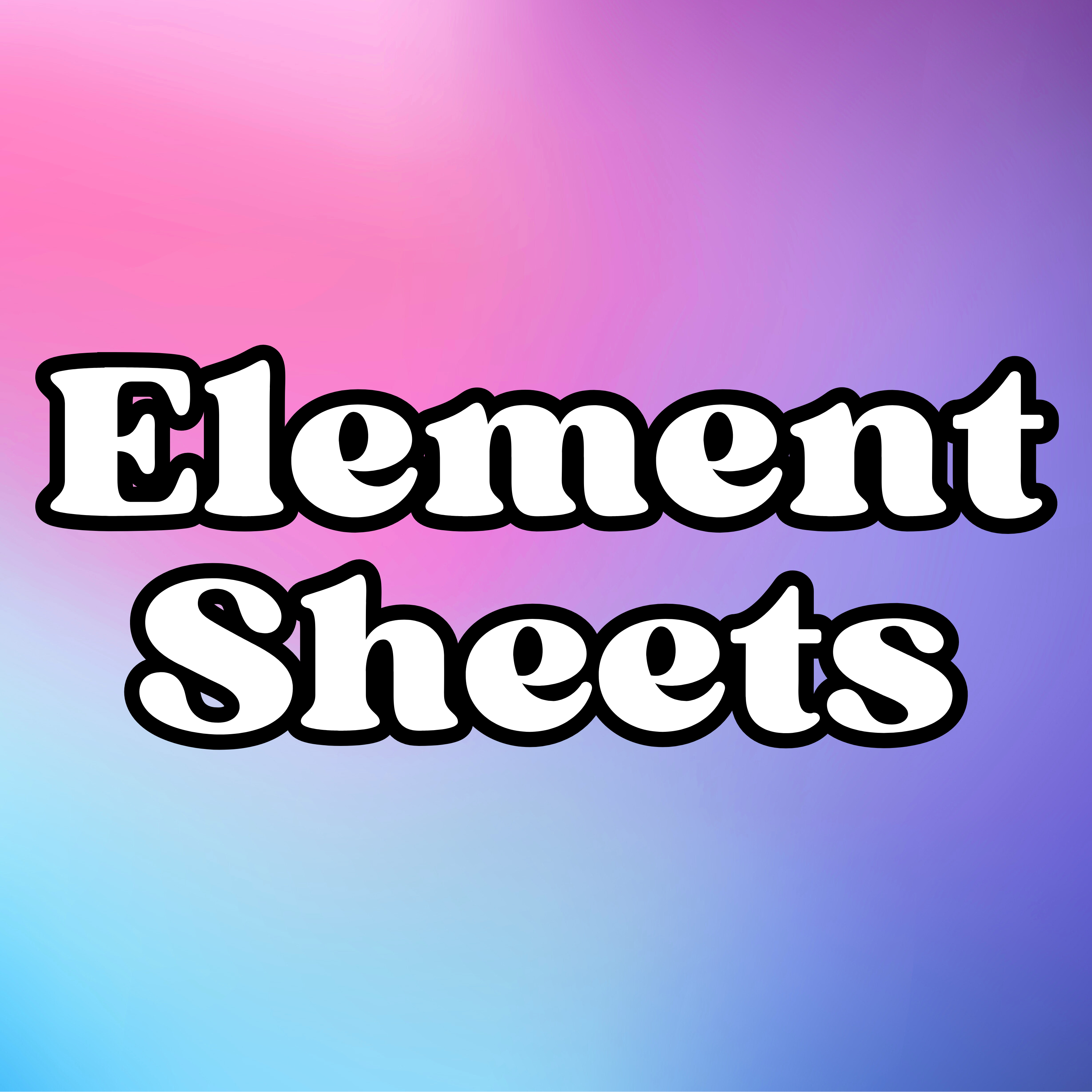 Element Sheets – Koda Bear Creations
